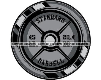 45 Lbs Plate Svg - Etsy