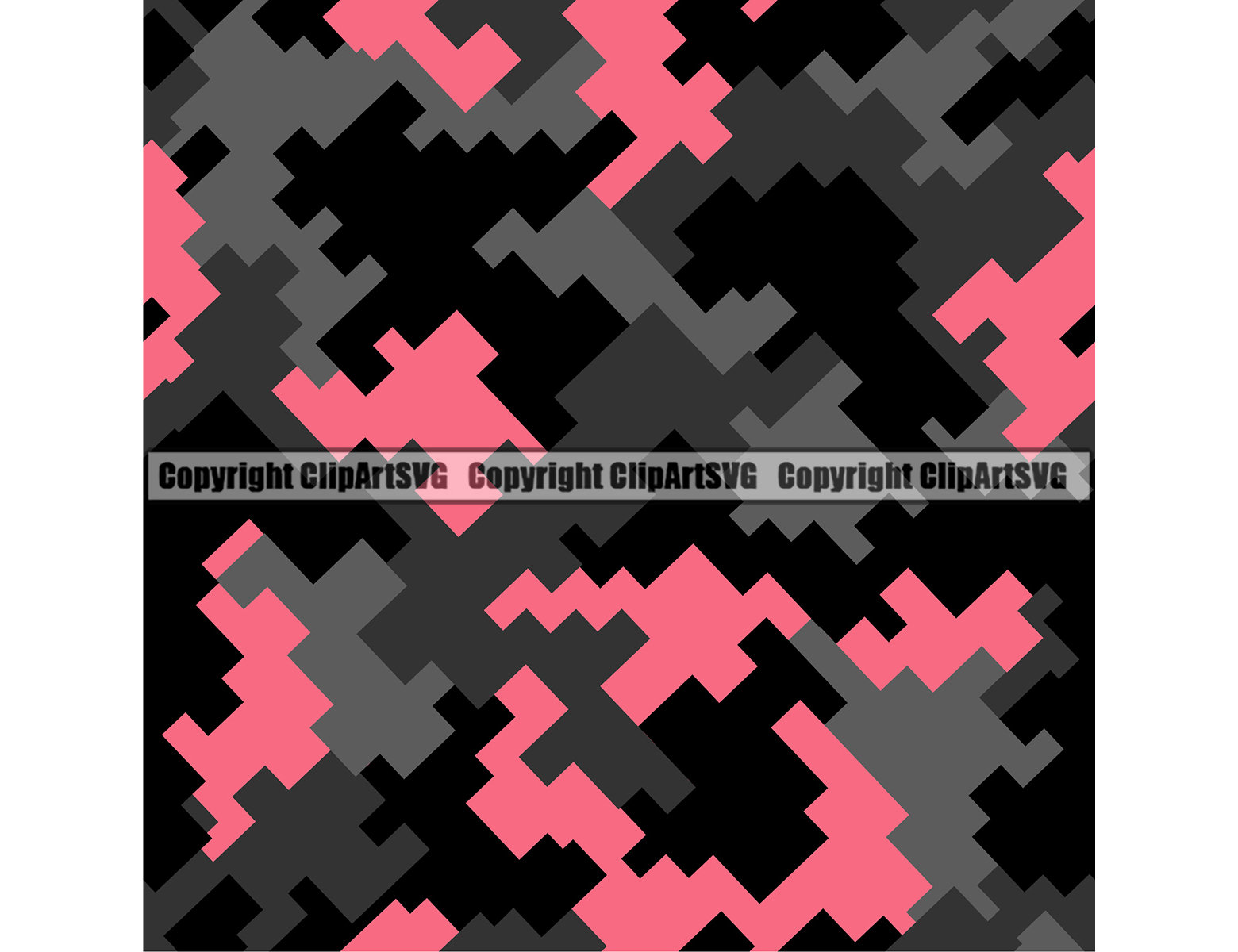 Pink Digital Camo Pattern