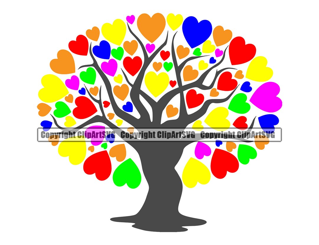 Heart Tree Love Family Care Leaf Nature Grow Plant Life Spring Frame ...