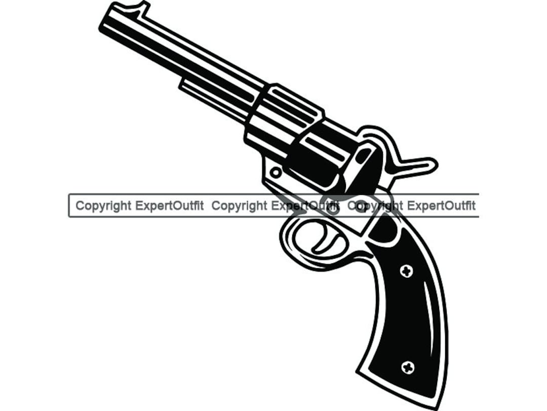 Cowboy Revolver Clip Art