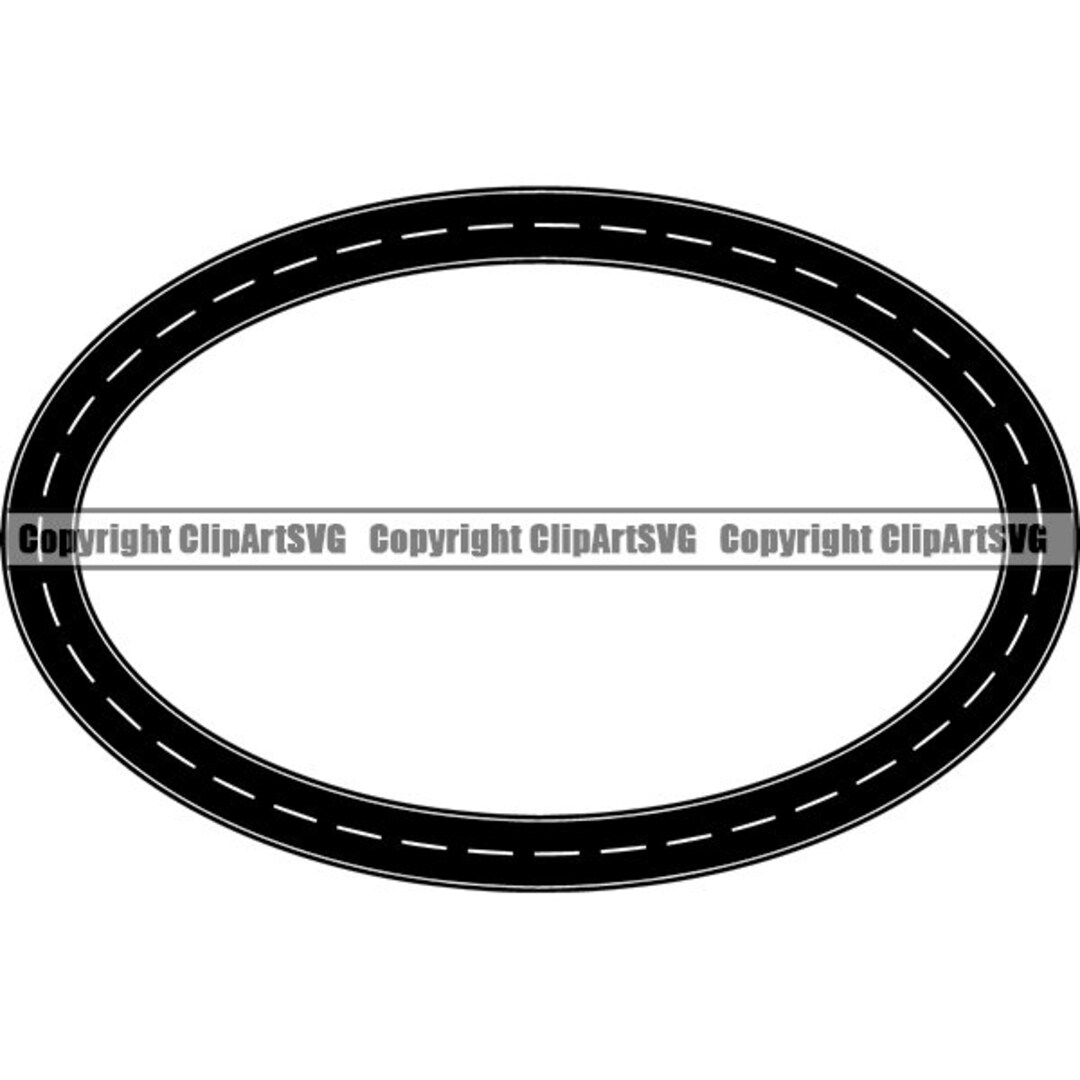 Road Street Race Track Oval Frame Border Shield Highway Freeway Sport ...