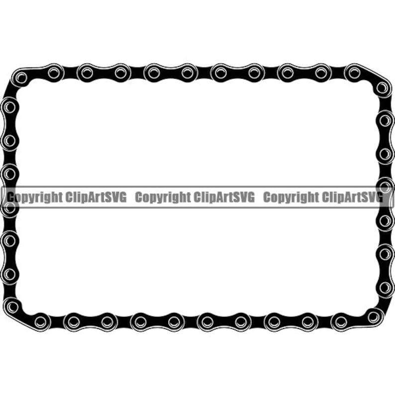 Bicycle Chain Rectangle Border Frame Cycle Cycling Bike Part - Etsy