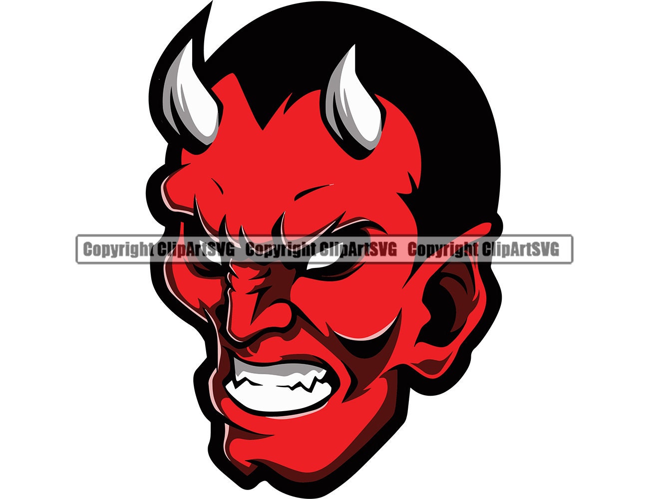 Blue Devils Mascot Free Clipart Vector