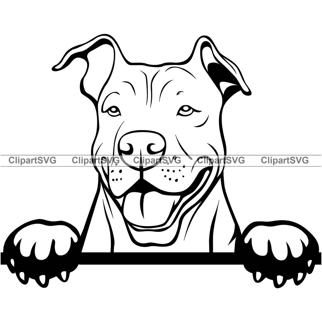 Dogo Argentino Smiling Peeking Dog Cute Puppy Face Canine Pet Breed ...