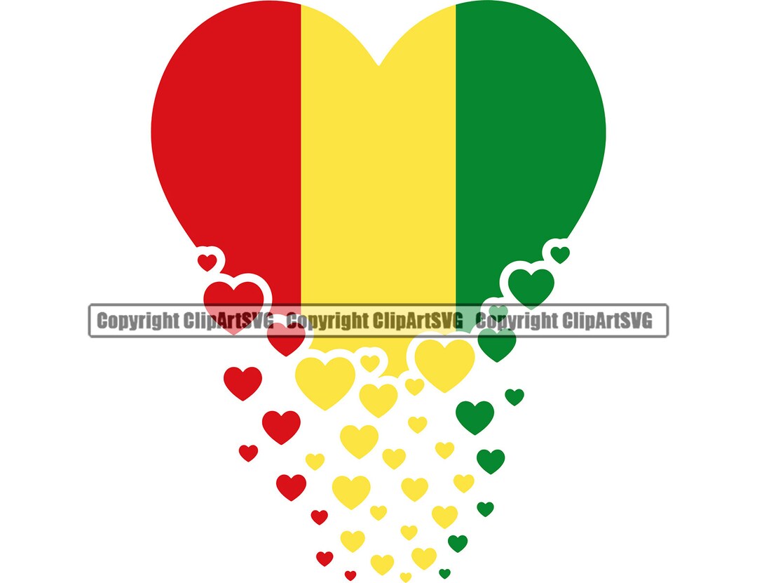 Reggae Rasta Jamaica Jamaican Falling Heart Shaped Flag Caribbean ...