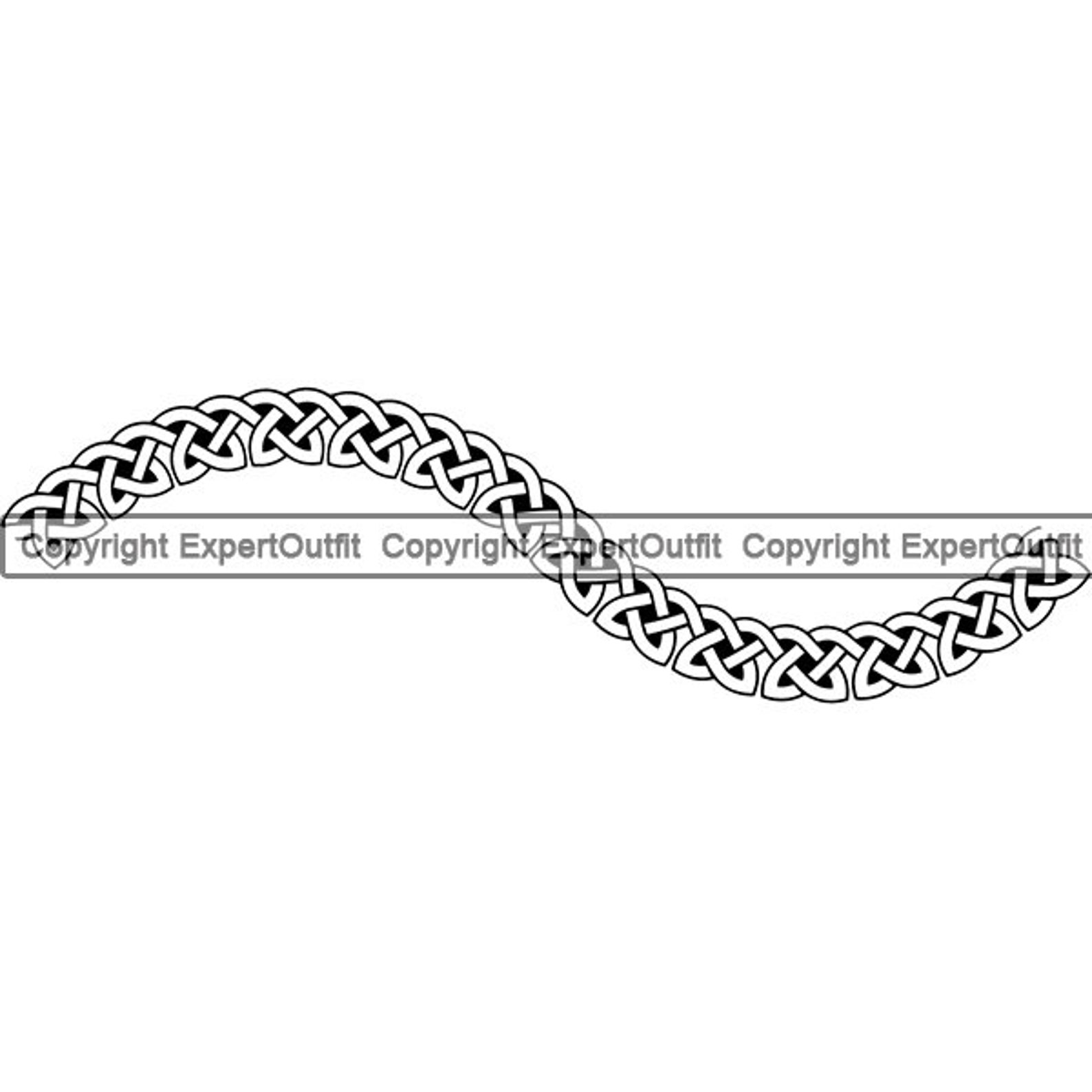 Celtic Knot Irish Knotwork Curved Line Traditional Ireland - Etsy