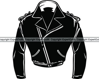 Leather Jacket Svg - Etsy