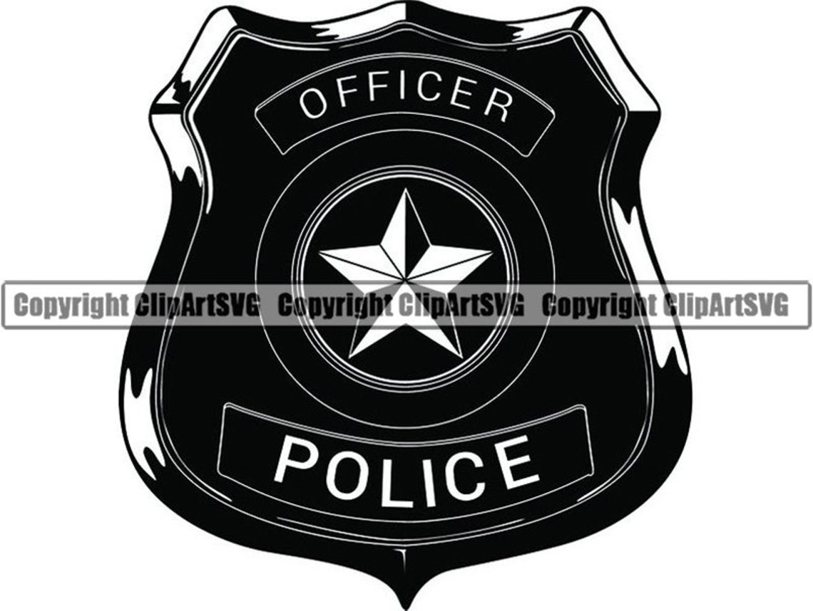 Police Badge 1 Officer Cop Law Enforcement Uniform Crime | Etsy