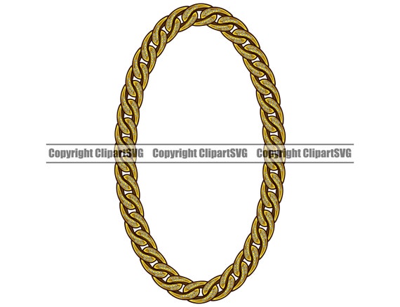 Gold Rope Chain Vector