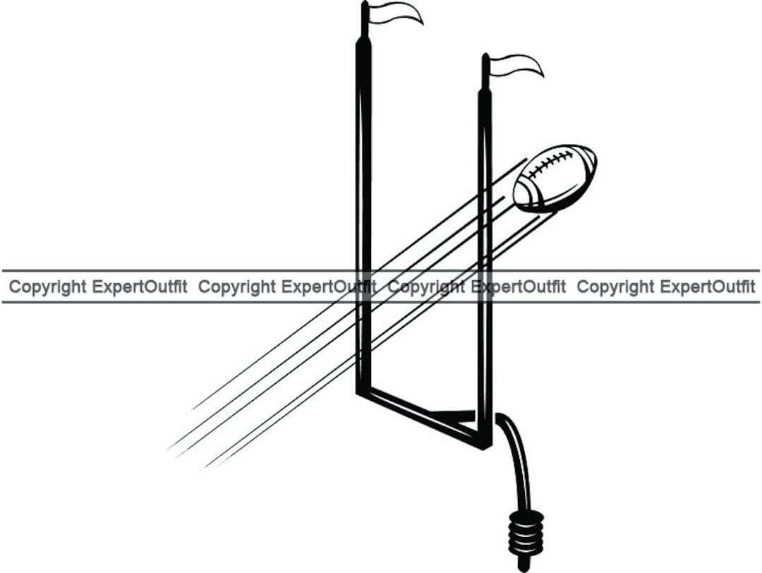 Football Field Goal Vector
