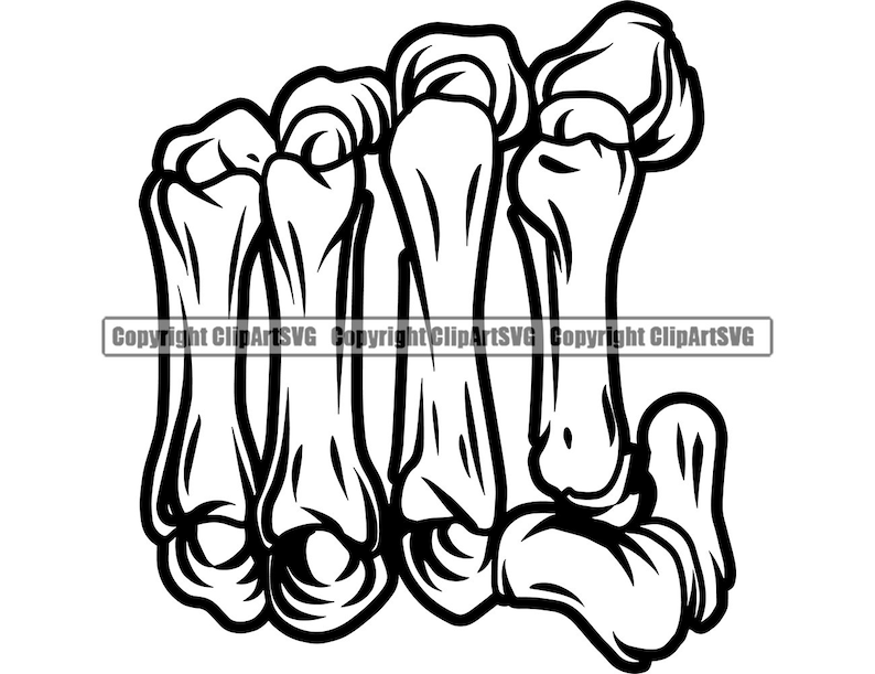 Skull Skeleton Hand Fist Hold Grab Grip Item Object Evil Kill | Etsy