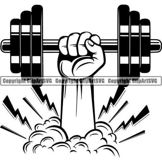 Hand Holding Dumbbell Weight Bar Fitness Workout Gym Train | Etsy