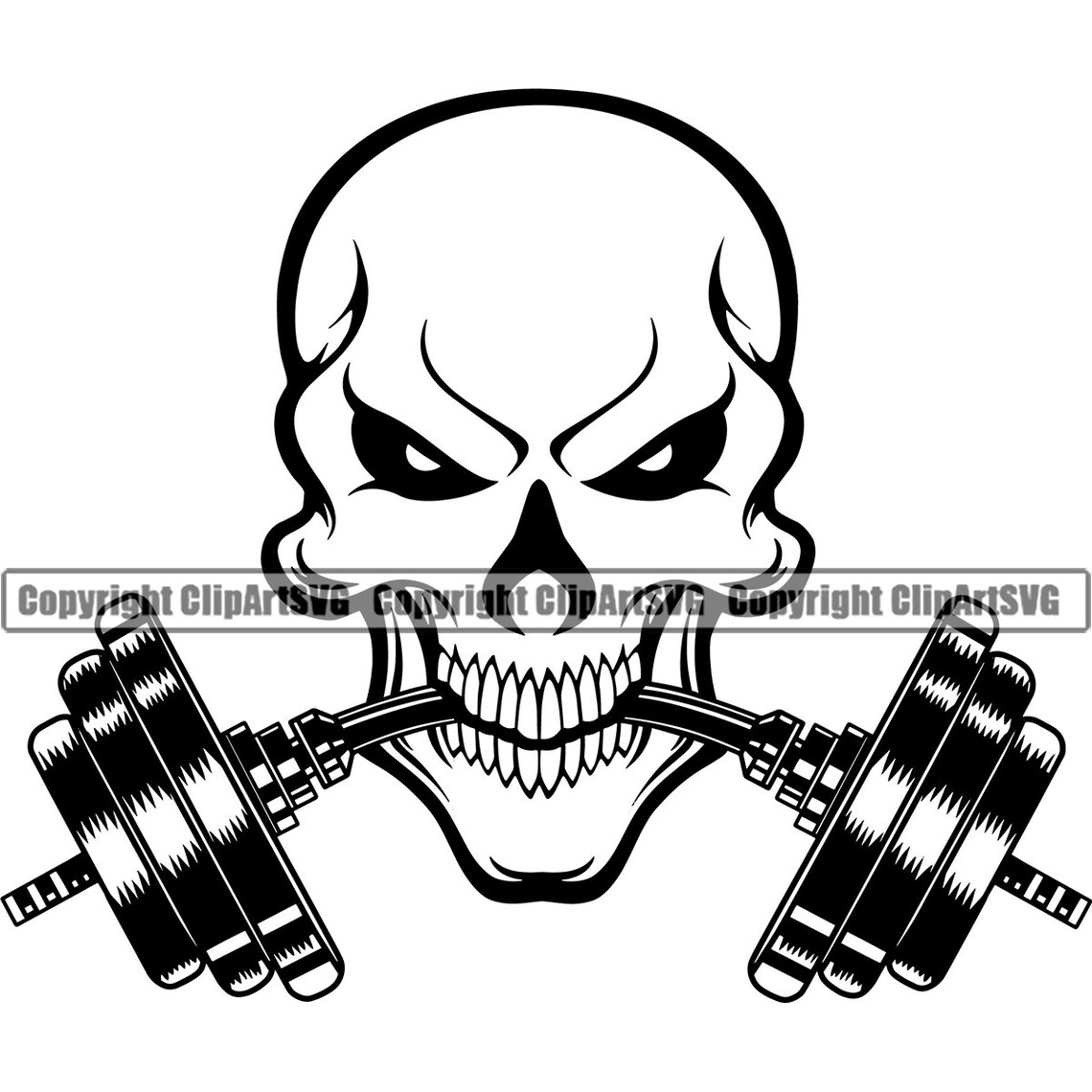 Skull Skeleton Barbell Fitness Bodybuilding Bar Weightlifting - Etsy