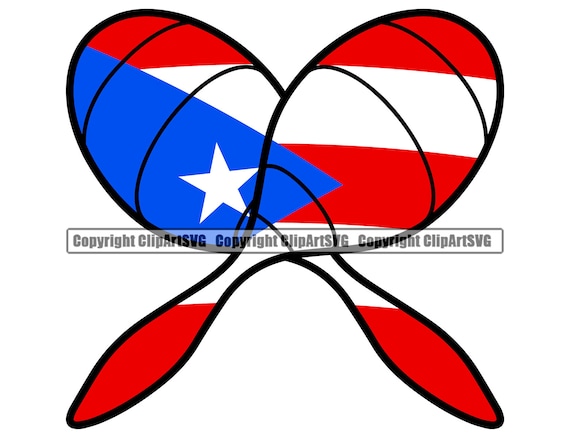 Puerto Rico Rican Maracas Latin Fiesta Music Flag San Juan - Etsy