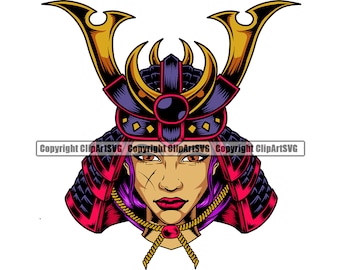 Japanese Female Warrior Mask - Etsy Australia