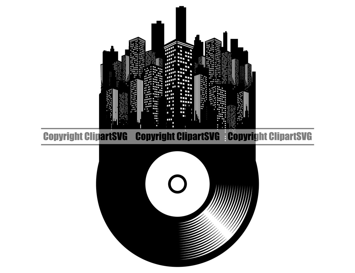 Vinyl Record Album City Club Night Life Music Party Turntable - Etsy