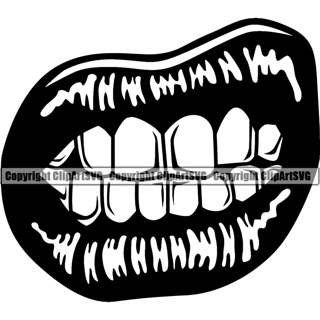 Sexy Lips Mouth Teeth Thug Gangster Mean Mug Mask Woman Female Makeup ...