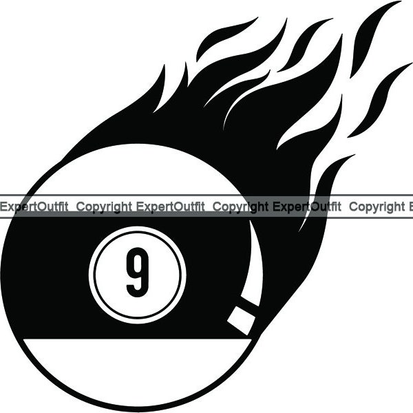 9 Ball Svg - Etsy