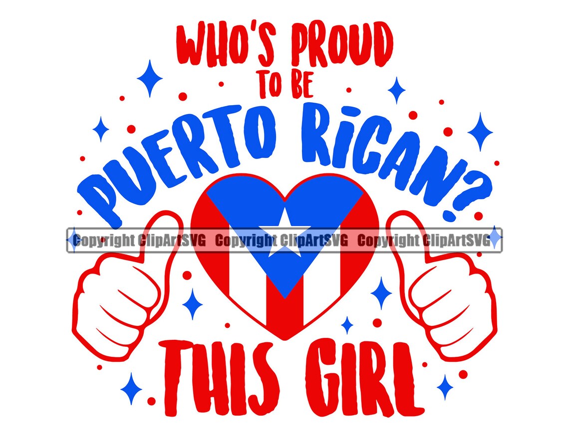 Puerto Rico Rican Flag This Girl is Proud Country World Nation - Etsy