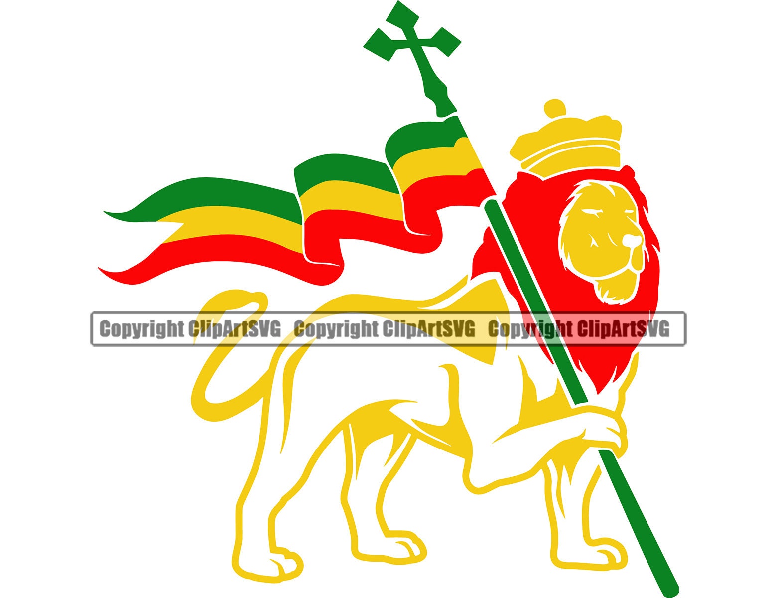 Rasta Reggae Lion Flag Cross King Crown Reggaeton Tree Leaf Bud Jah ...
