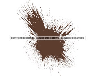Poop Splatter Svg - Etsy