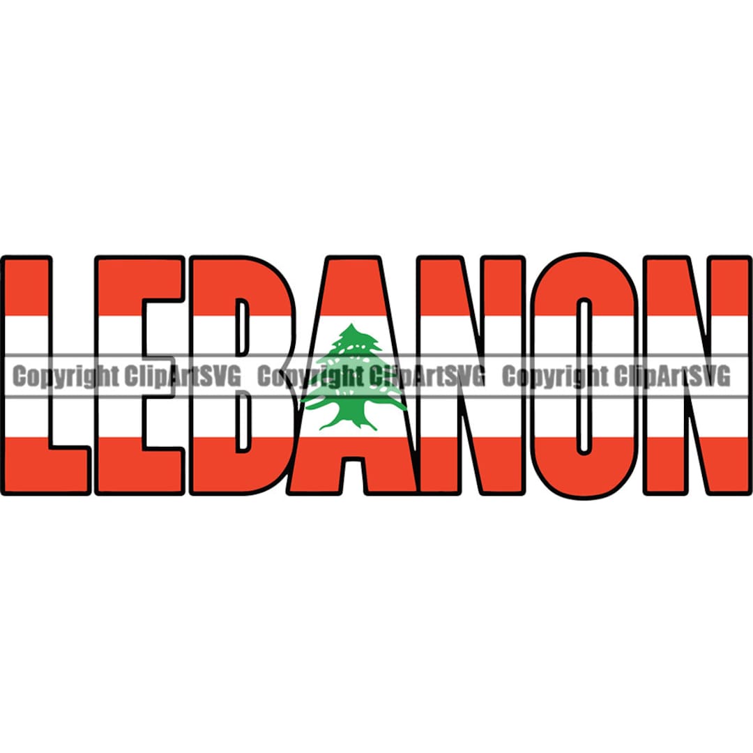 Lebanon Lebanonese Text Word Letter Typography Flag Country World ...