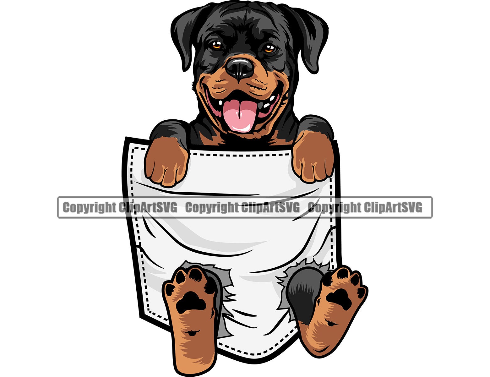 Dog Hanging Clipart