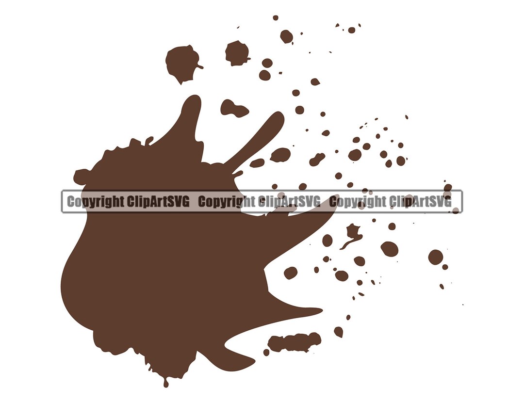 Mud Chocolate Splash Drip Splatter Splat Liquid Drop Paint Poop Feces ...