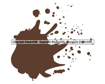 Mud Splat Svg | Etsy