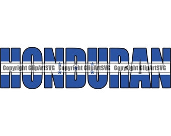 Honduras Flag Text - Etsy