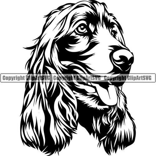 Cocker Spaniel SVG Dxf Png Clipart Vector Cricut Cut Cutting - Etsy
