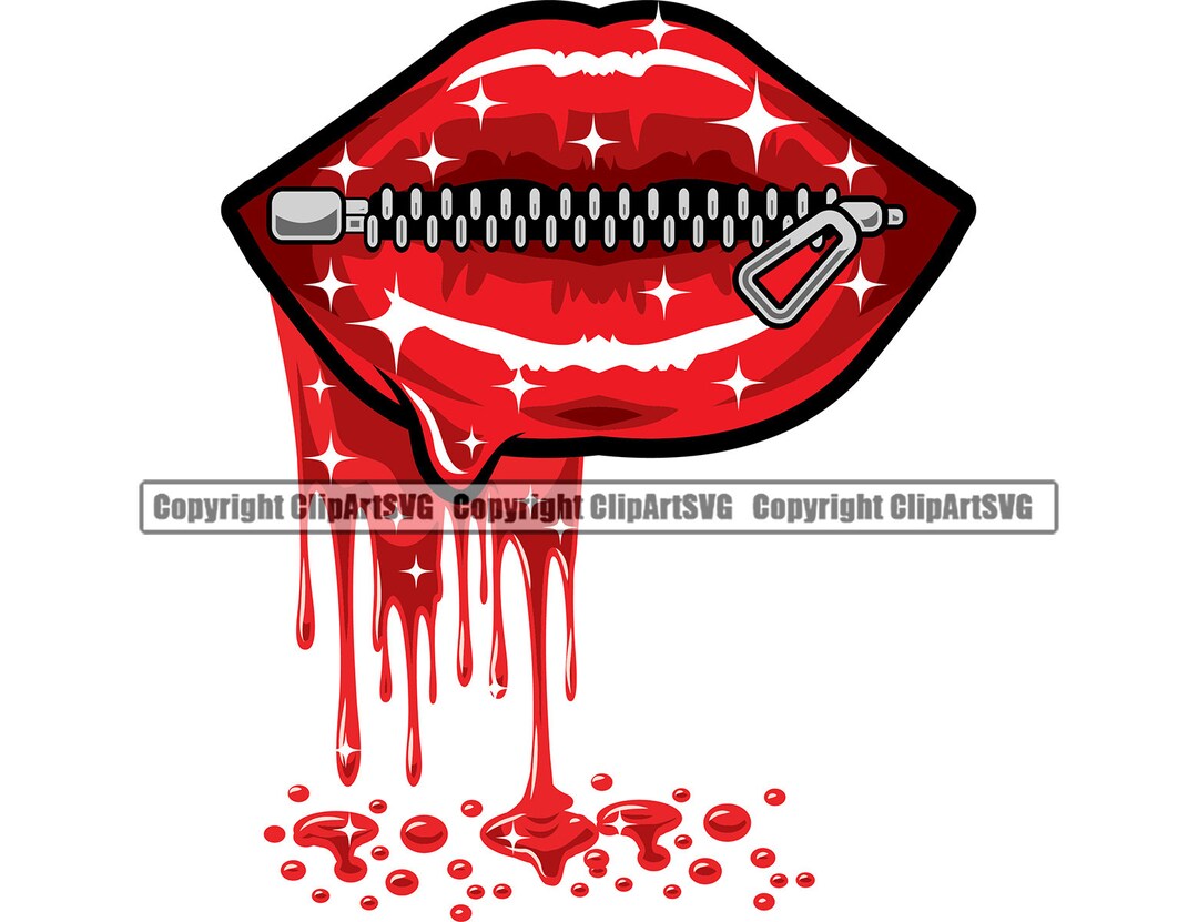 Sexy Lips Gloss Drip Melt Kiss Zipper Shut Mask Woman Female Girl ...