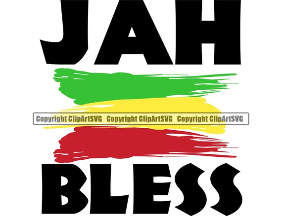 Rasta Reggae Flag Jah Bless Marijuana Leaf Bud Pot Weed | Etsy
