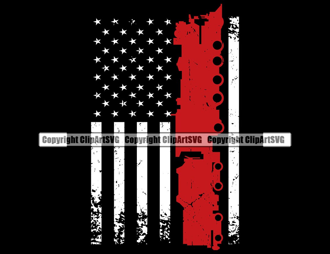 Train USA Flag Locomotive Steam Engine Conductor Tracks Railroad ...