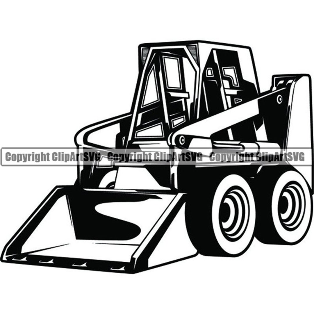Construction Vehicle #4 Skid Steer Loader Machine Equipment Builder ...