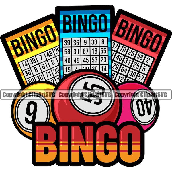 Bingo Clipart - Etsy