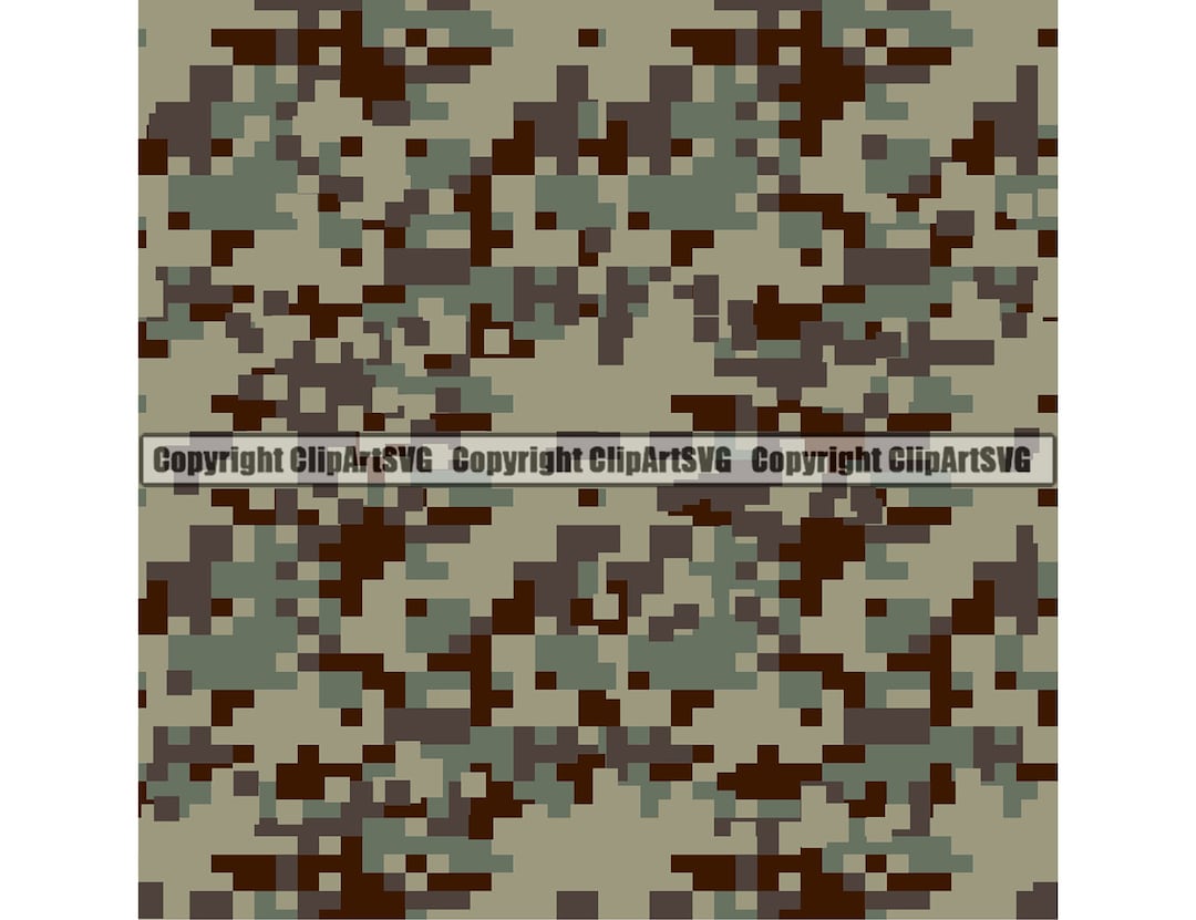 Green Digital Camo Camouflage Seamless Pattern War Print Military Hunt ...