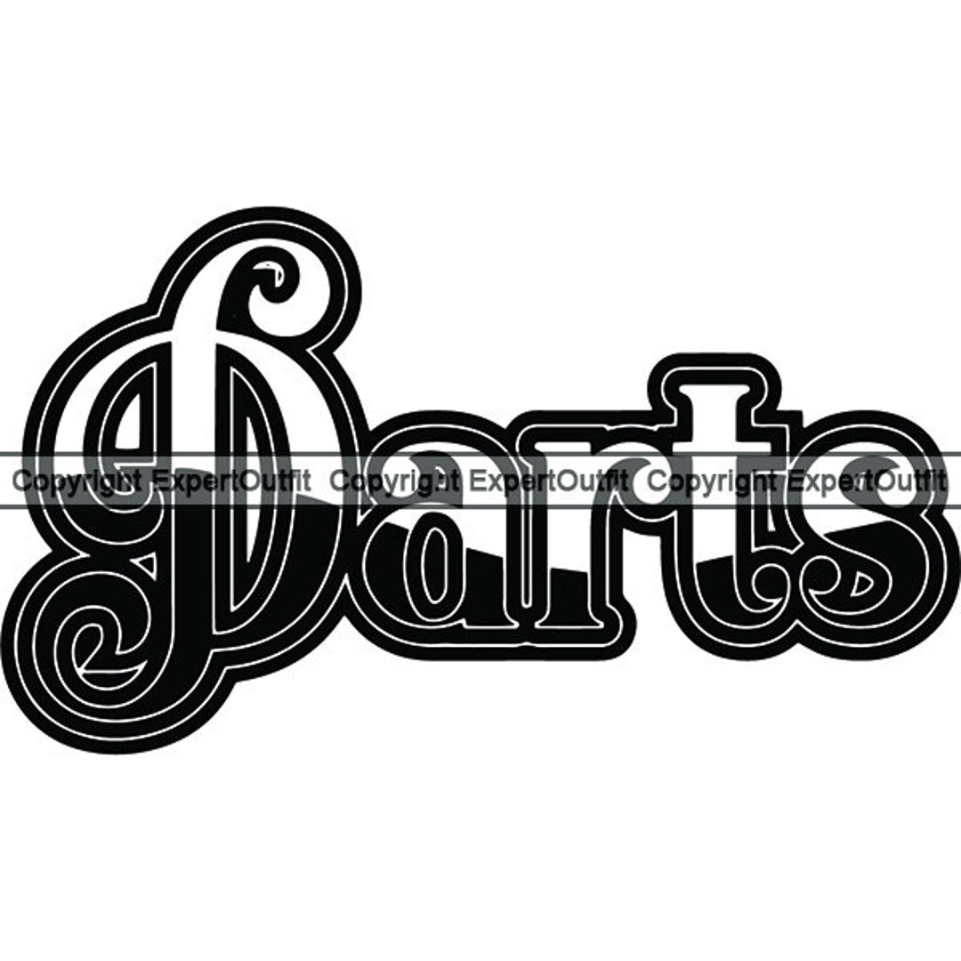 Darts Text Word Typeface Type Typeset Typesetting Shadow Design ...