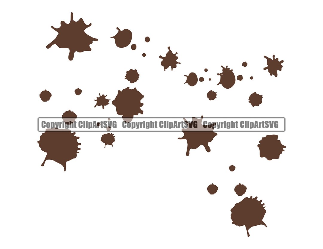 Mud Chocolate Splash Drip Splatter Splat Liquid Drop Paint Poop Feces ...