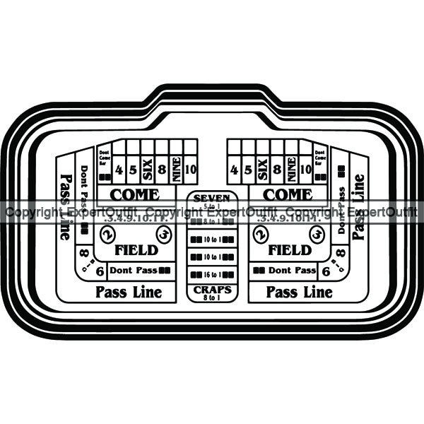 Craps Table Layout Printable