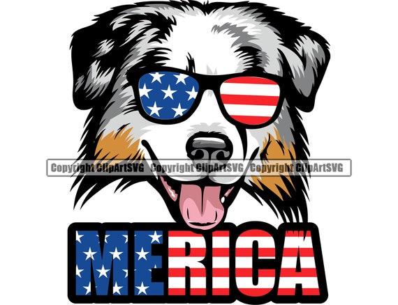 Mastiff Dog USA Flag Sunglasses Merica America American Puppy Pet ...