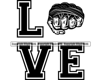 Love Boxing Clipart - Etsy