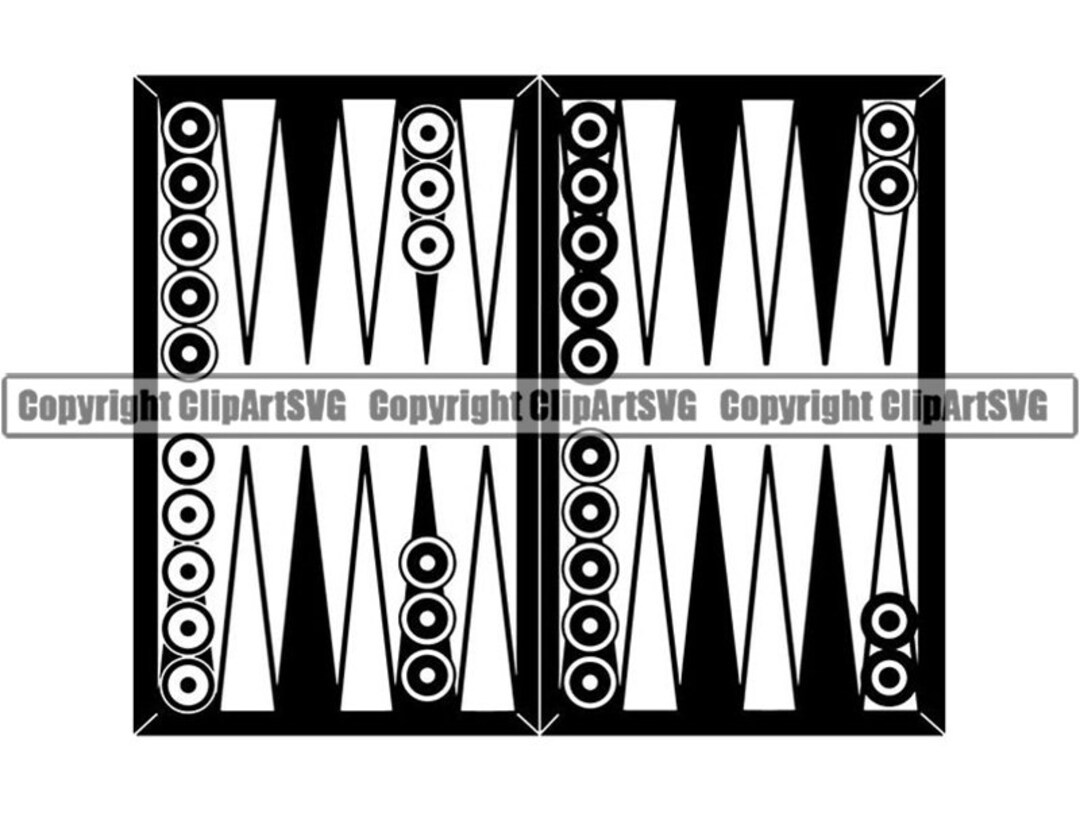 Backgammon #2 Board Pieces Setup Layout Sport Competition Strategy Dice ...