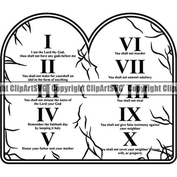 Ten Commandments - Etsy