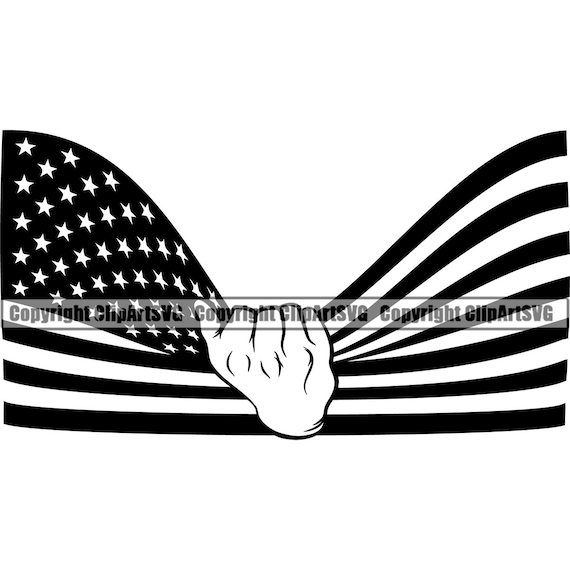 Hands Pull Pulling Open Curtain US USA America Flag Country | Etsy