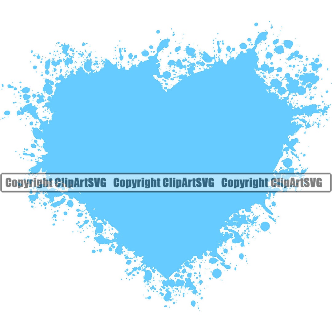 Water Wet Heart Love Drip Dripping Splatter Blue Pure Aqua Rain Drop ...