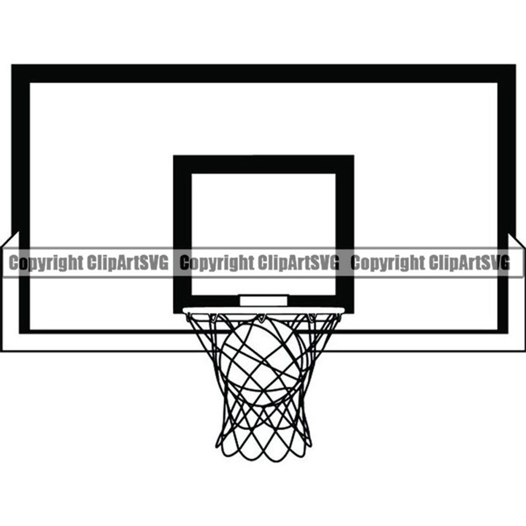 Basketball Hoop #8 Backboard Goal Rim Basket Ball Net Sports Game Icon ...
