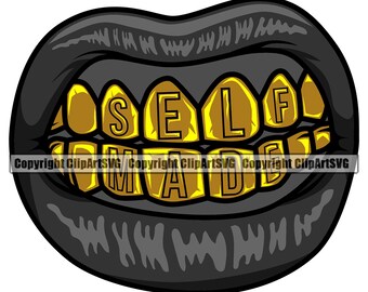 Gold Grill Teeth Png - Etsy
