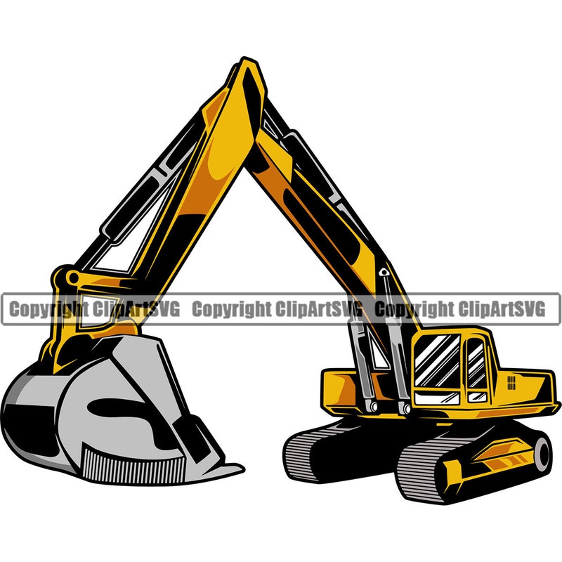 Mini Excavator Svg - Etsy