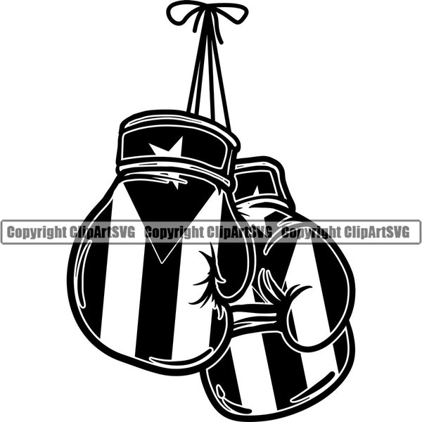Puerto Rico Boxing Gloves Svg - Etsy